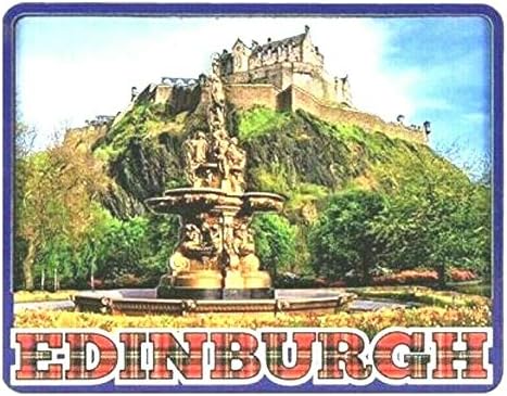 Scottish Souvenir Fridge Magnet Edinburgh Castle Scotland Gift Scene ...