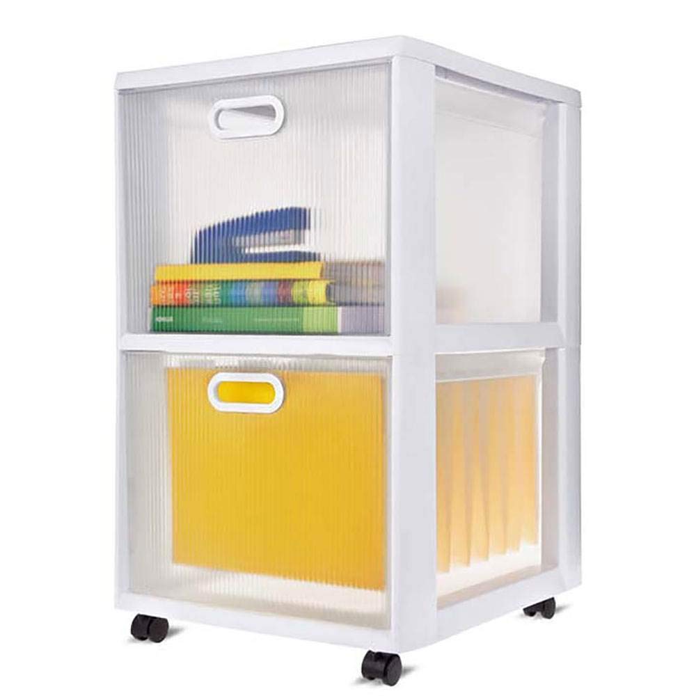 Amazon.com: Sterilite Ultra 2 Drawer Filing Storage Cart, Plastic ...