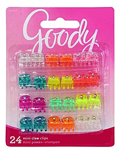 Amazon.com : Goody Girls Classics Mini Claw Clips, 24 Count : Beauty ...
