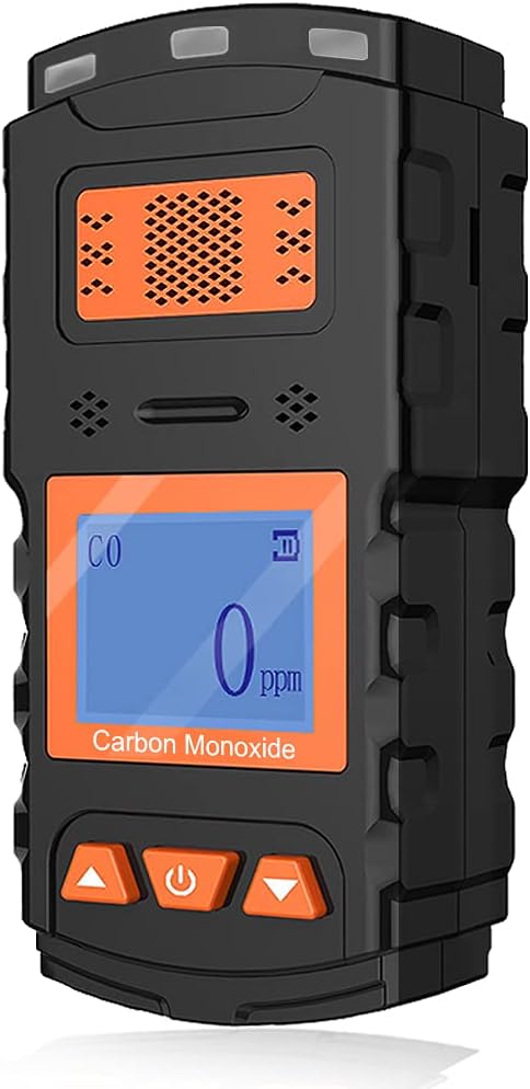 GZAIR CO Carbon Monoxide Detector with Visual, Audible, and Vibrating ...