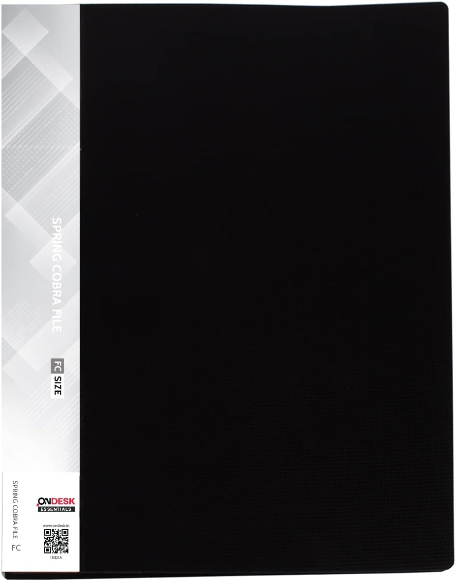 Ondesk Essentials Spring Cobra Punchless Clip File | Durable Plastic ...