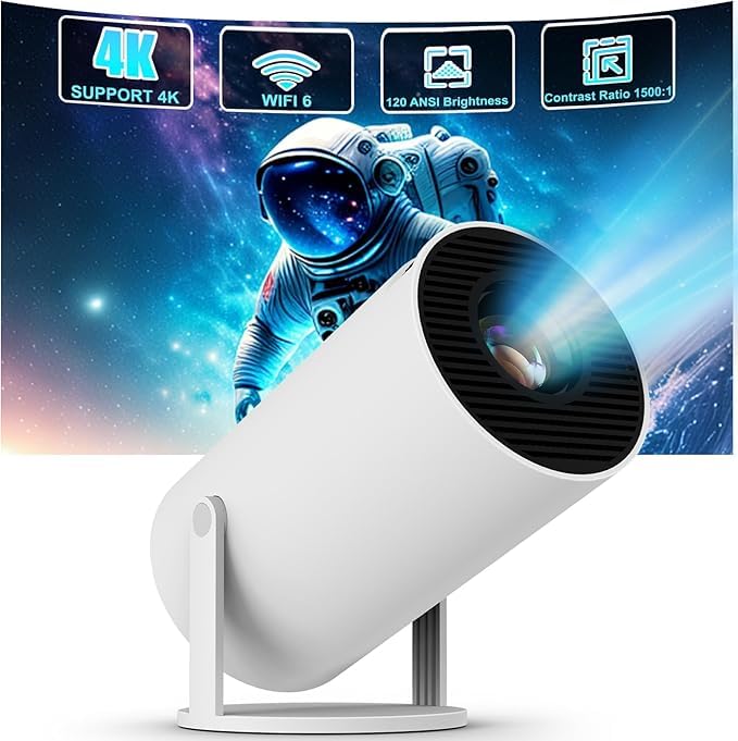 [Built-in App] Gaimoo Mini Projector 2024 Upgraded 1080P Native 4K ...