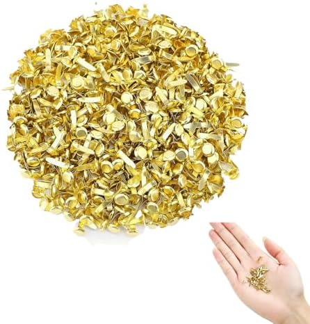 200 Pcs Split Pins, Metal Paper Fasteners Mini Brads, 8mm x 16mm Round ...