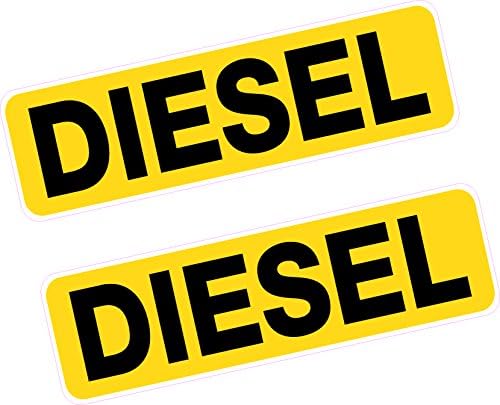 Diesel fuel safety sign - Self adhesive sticker Pack of 6 stickers ...
