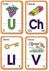 Learning Resources Spanish Alphabet Puzzle Cards, Set of 29, Jigsaw ...
