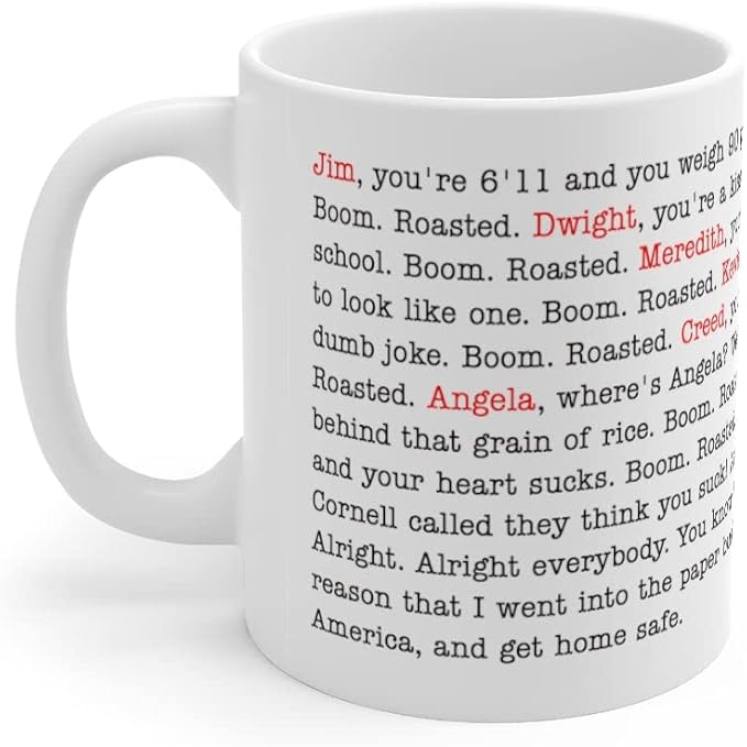 Amazon.com: MoltDesigns The Office Boom Roasted Coffee Mug | Legendary ...