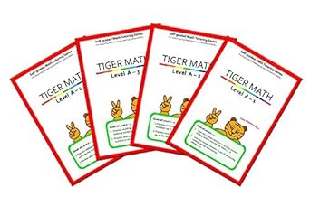 Tiger Math Level A set for Grade K (Self-guided Math Tutoring Series ...
