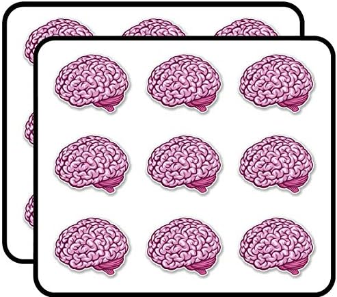 Amazon.com: I Heart Guts Bag of Brain Stickers - 15 Brain Stickers ...