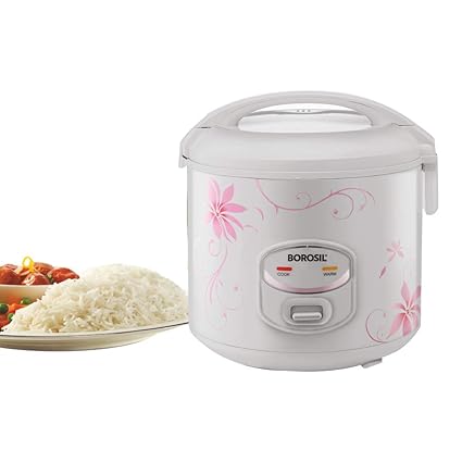 Buy Borosil Pronto Deluxe II Rice Cooker, 1.8L Online at Low Prices in ...