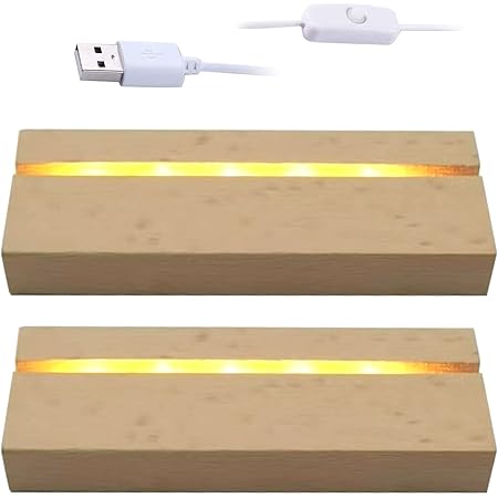 Amazon.com: 6 inch Rectangle Display Pedestal, Colorful Rectangle Led ...