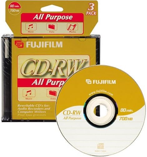 FUJI CDRW-80DA/3 CD regrabable para Audio Digital (suspendido por el ...