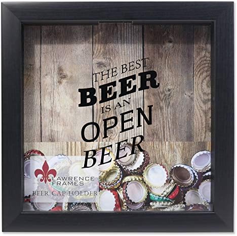 Amazon.com - Lily's Home Wine Cork and Beer Cap Holder, Wooden Wine ...