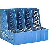 SAYEEC Collapsible Magazine Holder Plastic Desktop Vertical 4 ...