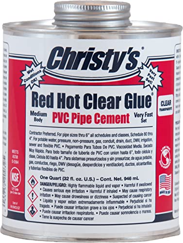 Snapklik.com : Christys Red Hot Clear Glue PVC Cement - Medium Body ...