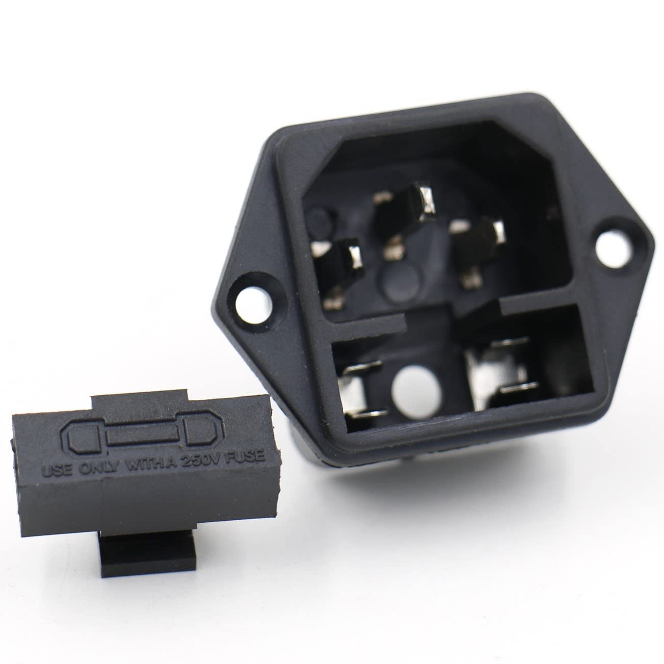 Snapklik.com : Baomain IEC 320 C14 2 In 1 Mount Inlet Module Male Plug ...