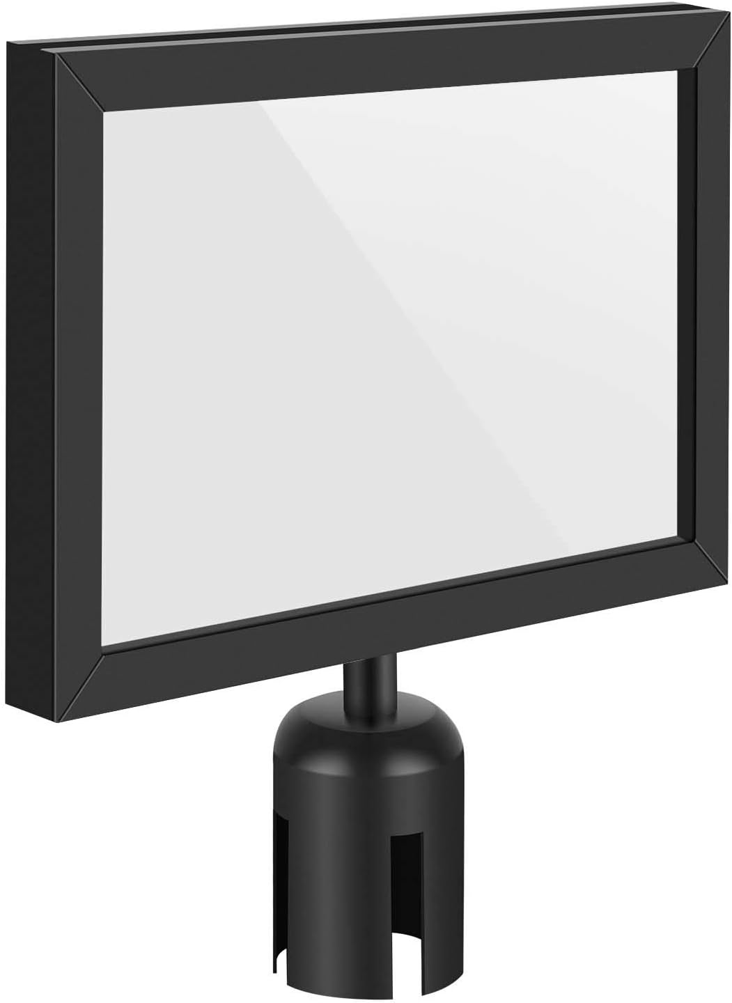 Flexzion Stanchion Sign Holder Indoor Outdoor Sign Holder Topper 2.36 ...