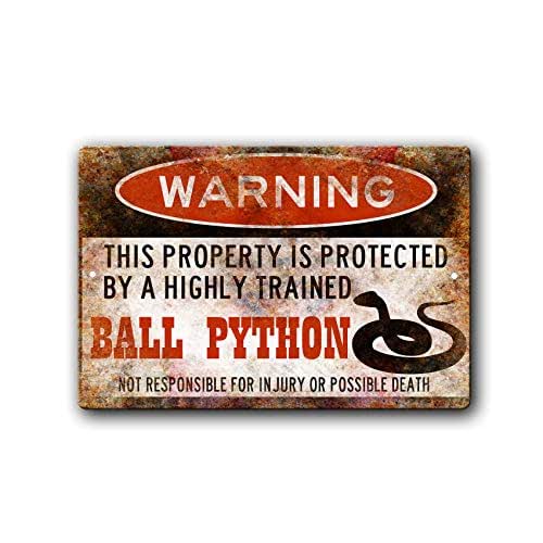 Amazon.com: Ball Python Warning Sign, Ball Python Gift, Ball Python ...