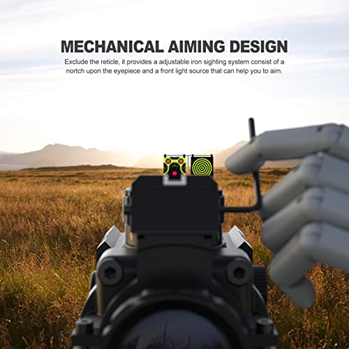 Feyachi R122 Rifle Scope, 4X32mm Red/Green/Blue Illuminated Rapid Range ...