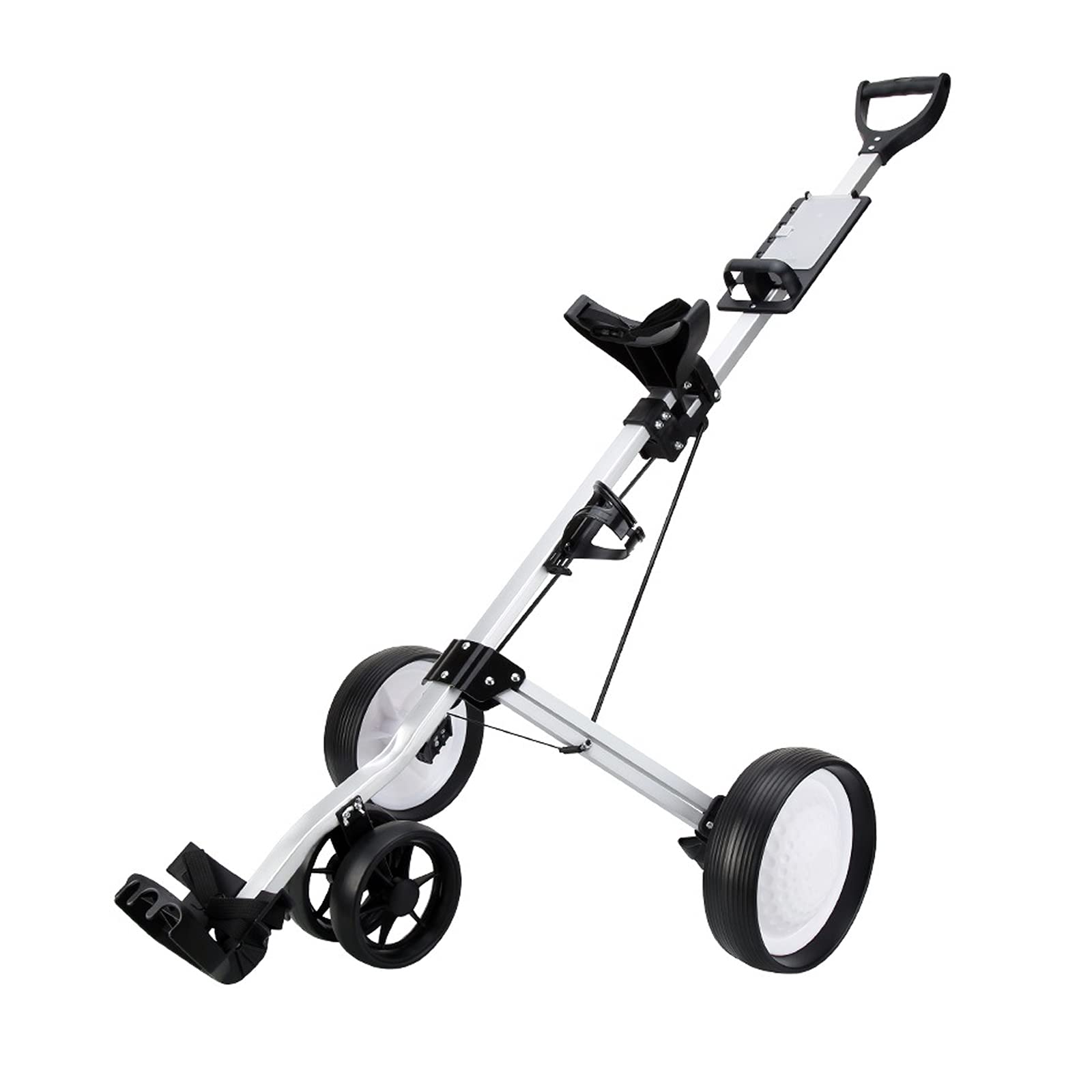 Buy NBCDY Push Pull Golf Cart Golf 2 Wheeled Cart With 360 Rotating