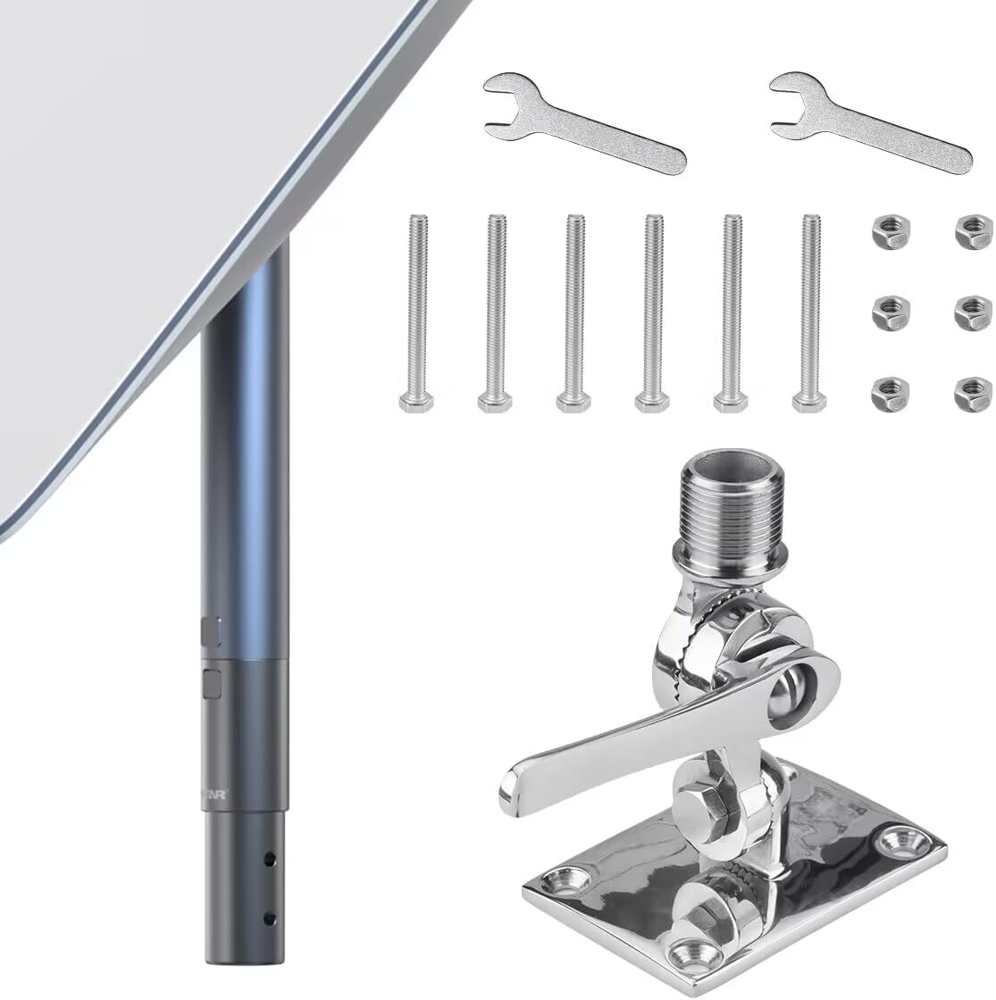 Amazon.com: Starlink Marine Mounting Kit - Pipe & Pole Mount Adapter ...