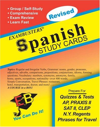 Amazon.com: Ace's Spanish Exambusters Study Cards (English and Spanish ...