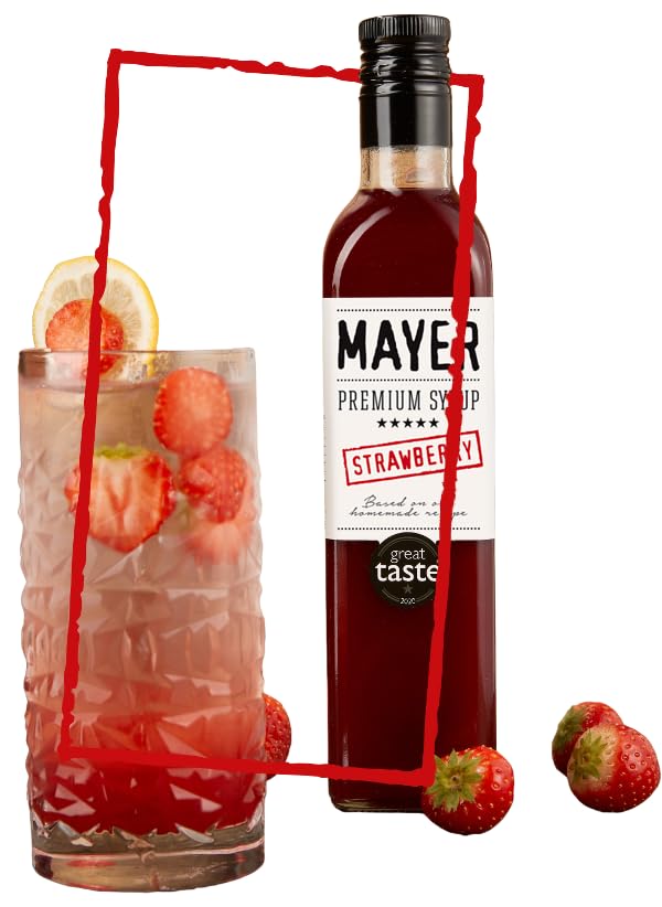 Amazon.com : Premium Mayer Artisan Hungarian Strawberry Syrup – Award ...