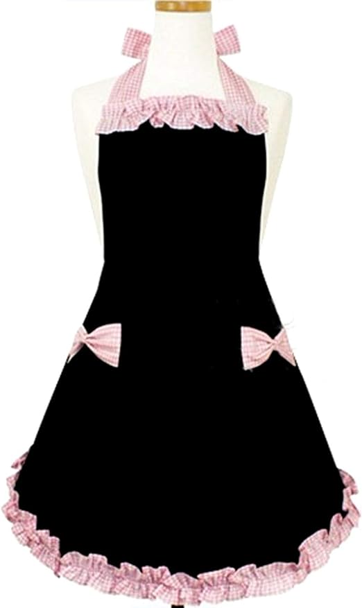Amazon.com: Hyzrz Cute Fashion Aprons for Women Girls Waitress Cooking ...
