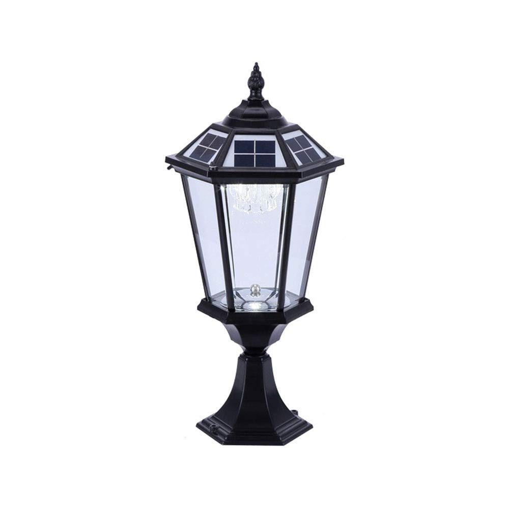 Octagon Lamp Post Outside Lighting Tapered Light Pole | AL 4M Black