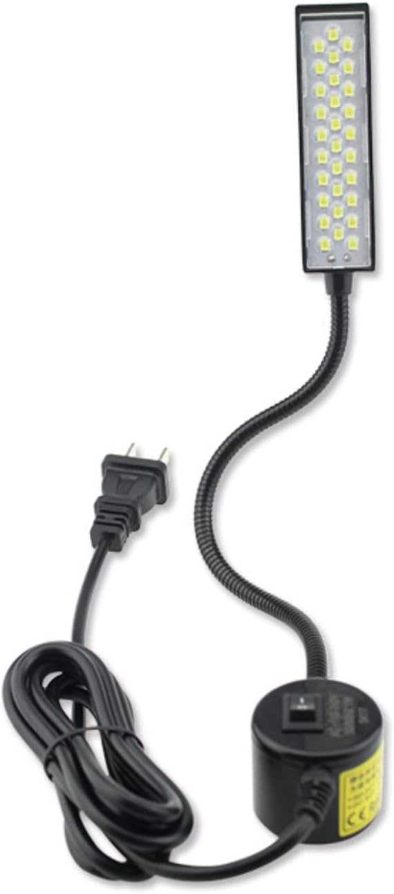 Led Sewing Machine Light 30 LEDs Working Gooseneck Lamp with Magnetic ...