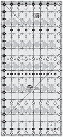 Amazon.com: Creative Grids Quilt Ruler 8-1/2in x 18-1/2in Rectangle ...