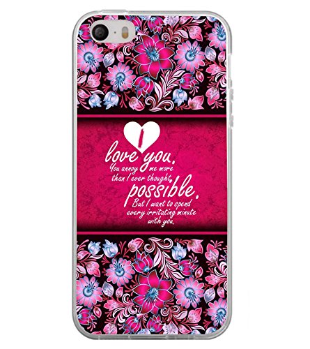 Fuson Beautiful Love Message Designer Back Case Cover for Apple iPhone ...