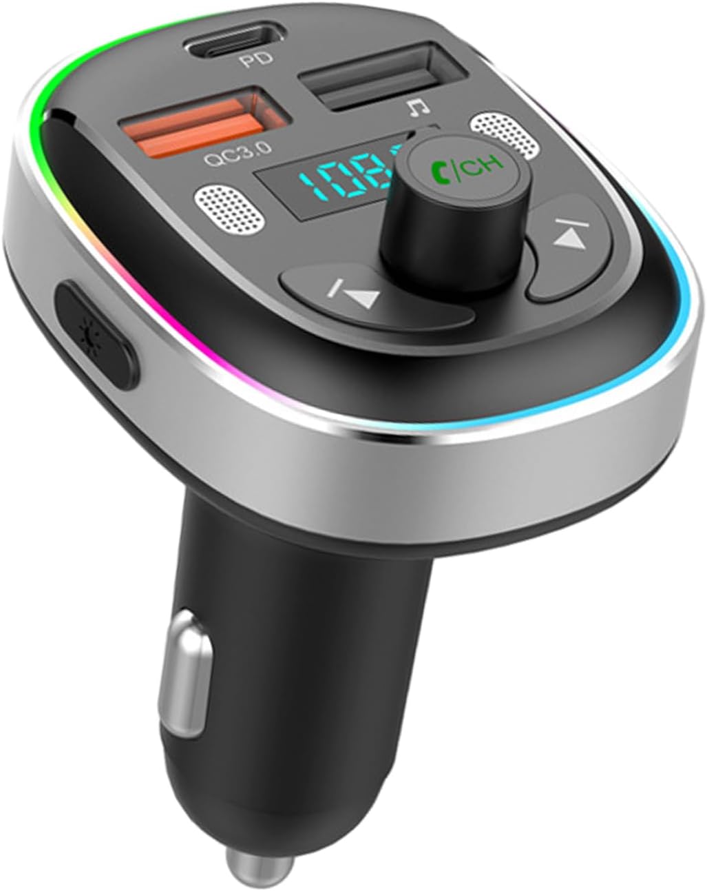 Bluetooth V5.3 FM Aux Transmitter Receiver Car Adapter, Car Quick ...