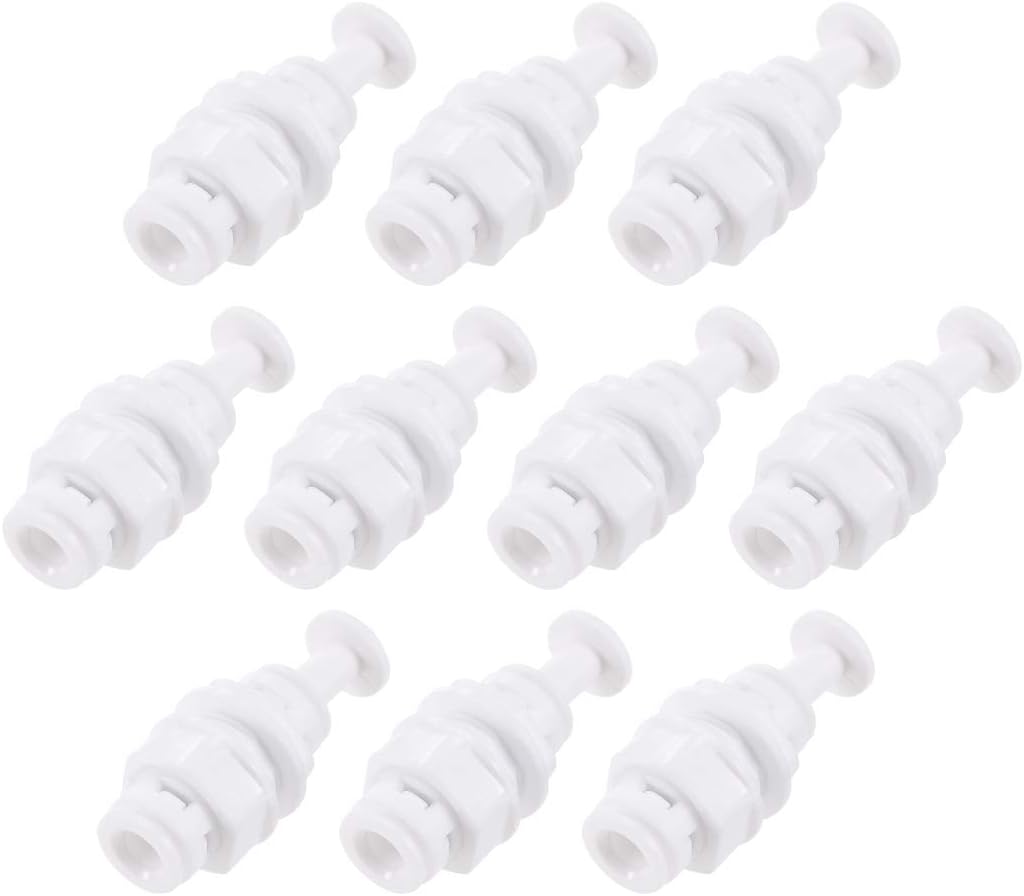 Amazon.com: uxcell Quick Union Bulkhead Connector 1/4" to 1/4 ...