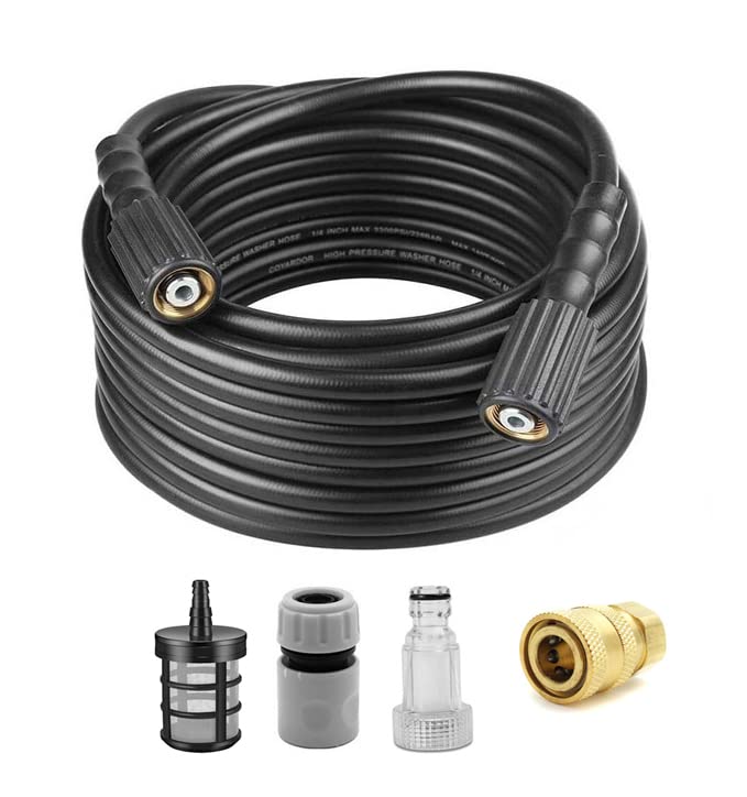 Digital Craft Pressure Washer Hose Pipe 170Bar 2465PSI, M22*1.5 * 14mm ...