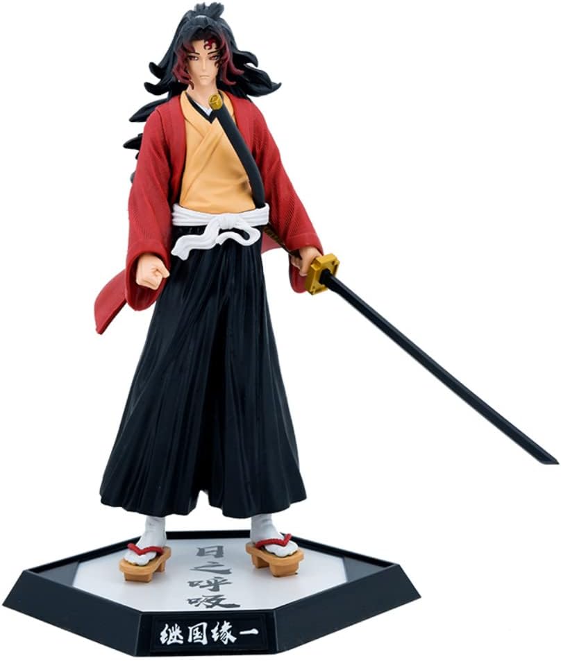 Amazon.com: Devil Slayer Figure Yoriichi Anime Character Figures Desk ...