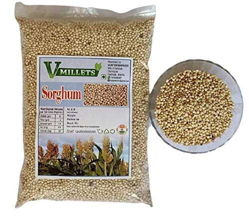 V Millers Sorghum /Jwaarie/Jola /Jondhalaa/ Jonnalu/ Jwari 1000 Grams ...