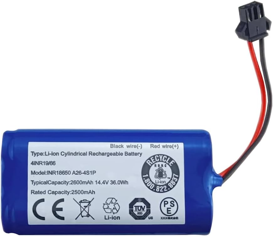 Amazon.com: 14.4 V Vacuum Battery Replacement for iHOME iHRV2 ...