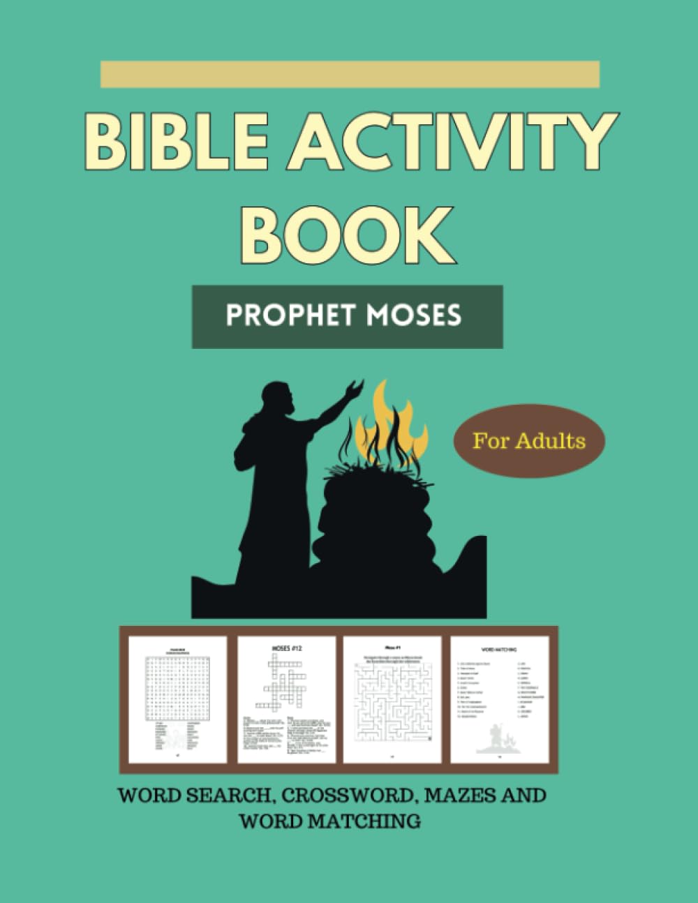 Amazon.com: Bible Activity Book For Adults: Prophet Moses Themed Bible ...
