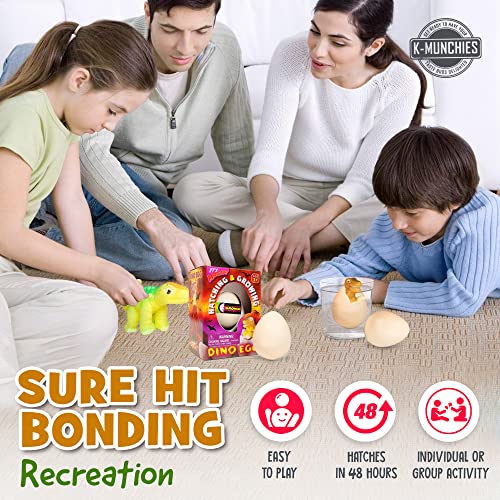 Snapklik.com : K-Munchies Surprise Dino Eggs Toys - 4 Pack Growing And ...