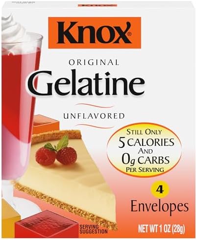 Amazon.com : Knox Original Unflavored Gelatine, 4 ct. Packets : Cooking ...