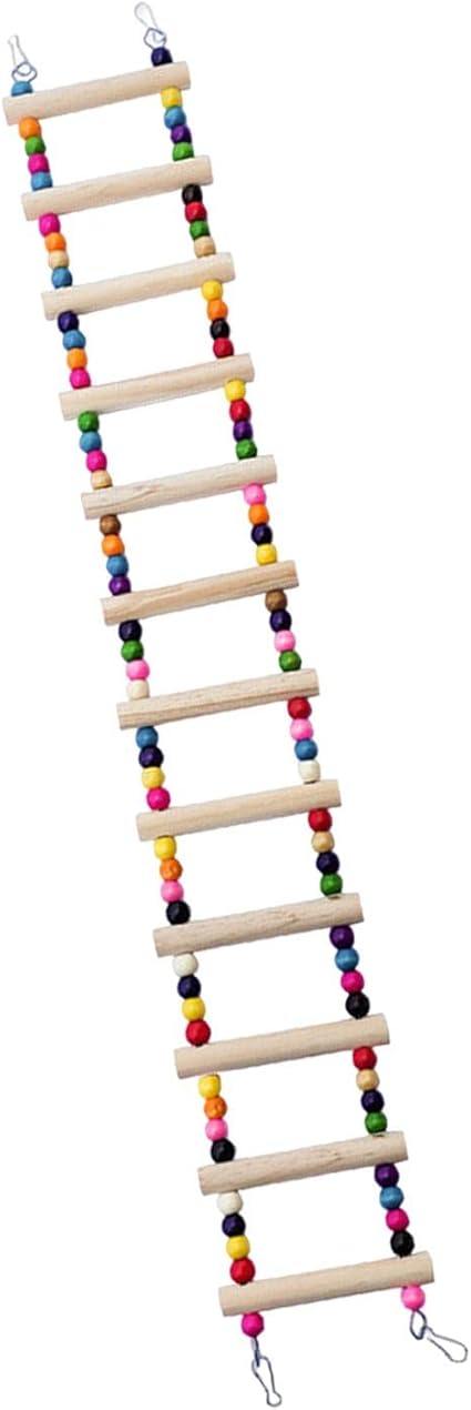 Amazon | Perfk 木製はしご、鳥かご止まり木スタンドはしご、遊び場軽量簡単設置、ペットのオウム、セキセイインコ用の橋を登る, トゥエルブノット | perfk | はしご 通販