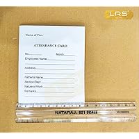 LRS Labour Daily Attendance/Muster Card/Wages Card - Monthly Attendance ...