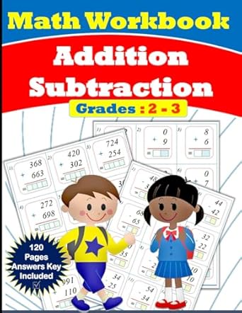 Math Workbook Grades 2 & 3 Addition and Subtraction Exercises | Math ...