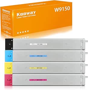Amazon.com: kooway Remanufactured W9150 W9150MC W9151MC W9152MC W9153MC Toner Cartridges ...
