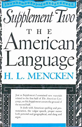 American Language Supplement 2 (American Language No. 1 Book 3 ...