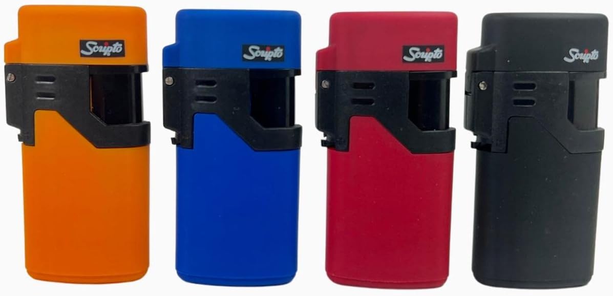 Amazon.com: Scripto Torch Flame Wind Resistant Flip Top Refillable ...