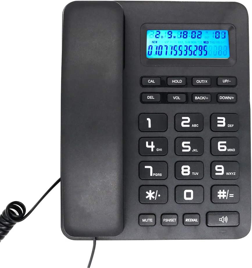 Rotary Phone Large Button Desktop Phone - Senior Friendly Corded Phone ...