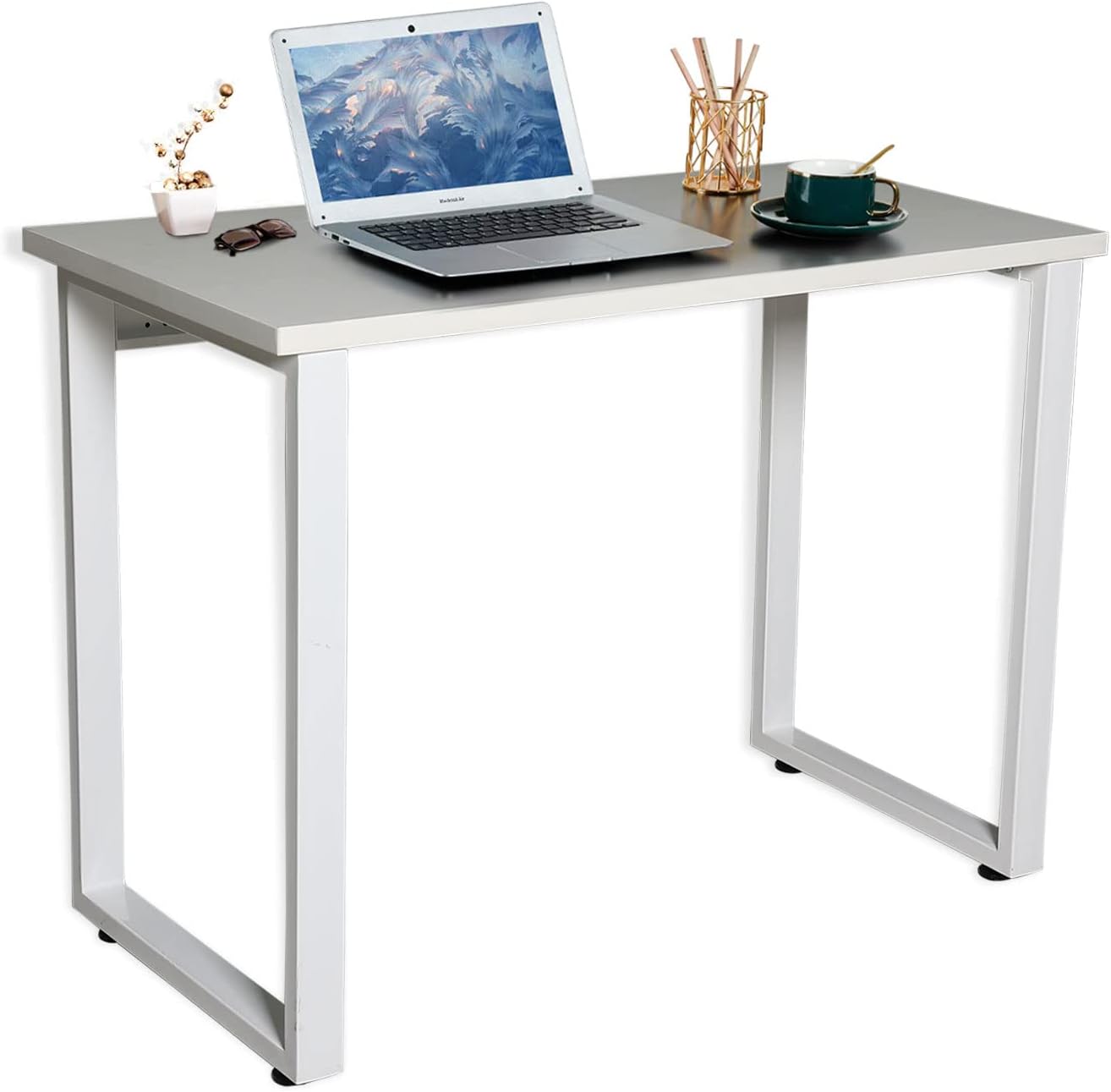 RIGID Modern Computer Desk,Sturdy Office Desk Large Writing Study Table ...
