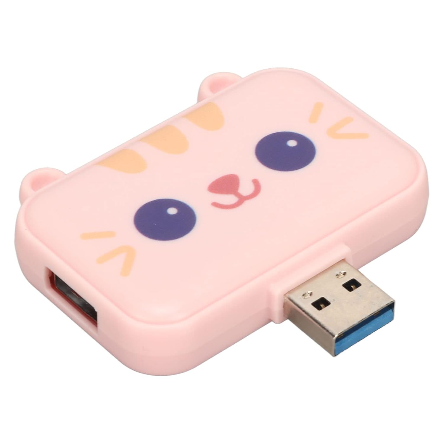 3 in 1 Cute USB Hub, USB A to USB3.0 and USB2.0X 2 Adapter, 5Gbps ...