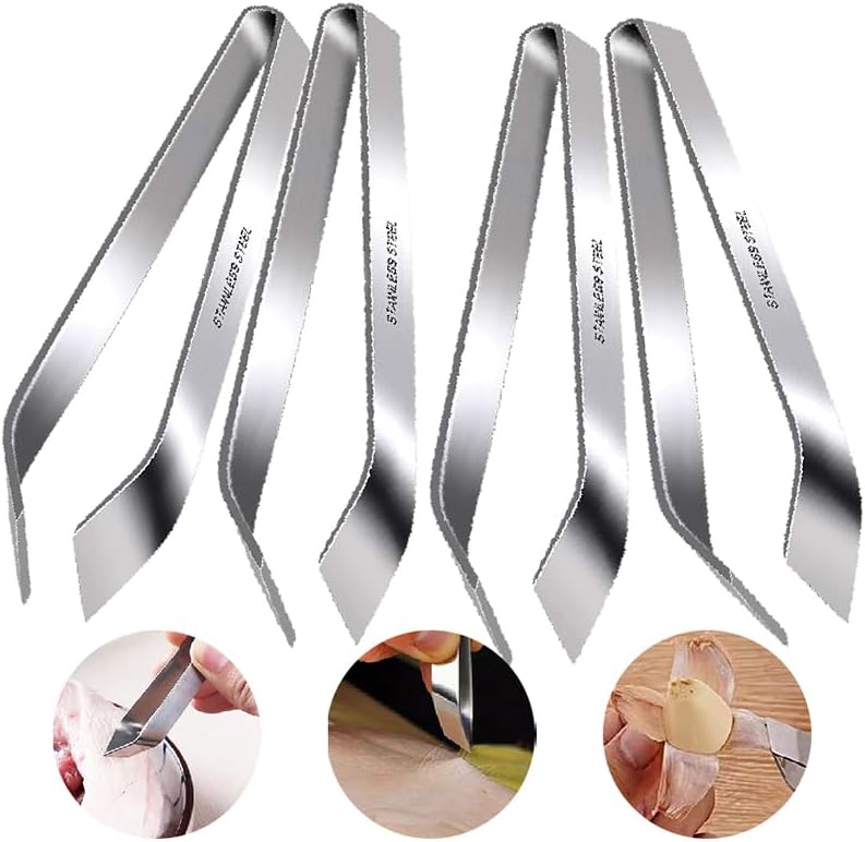 Amazon.com: 4 Pcs Scissors for Kitchen，430 stainless steel diagonal ...